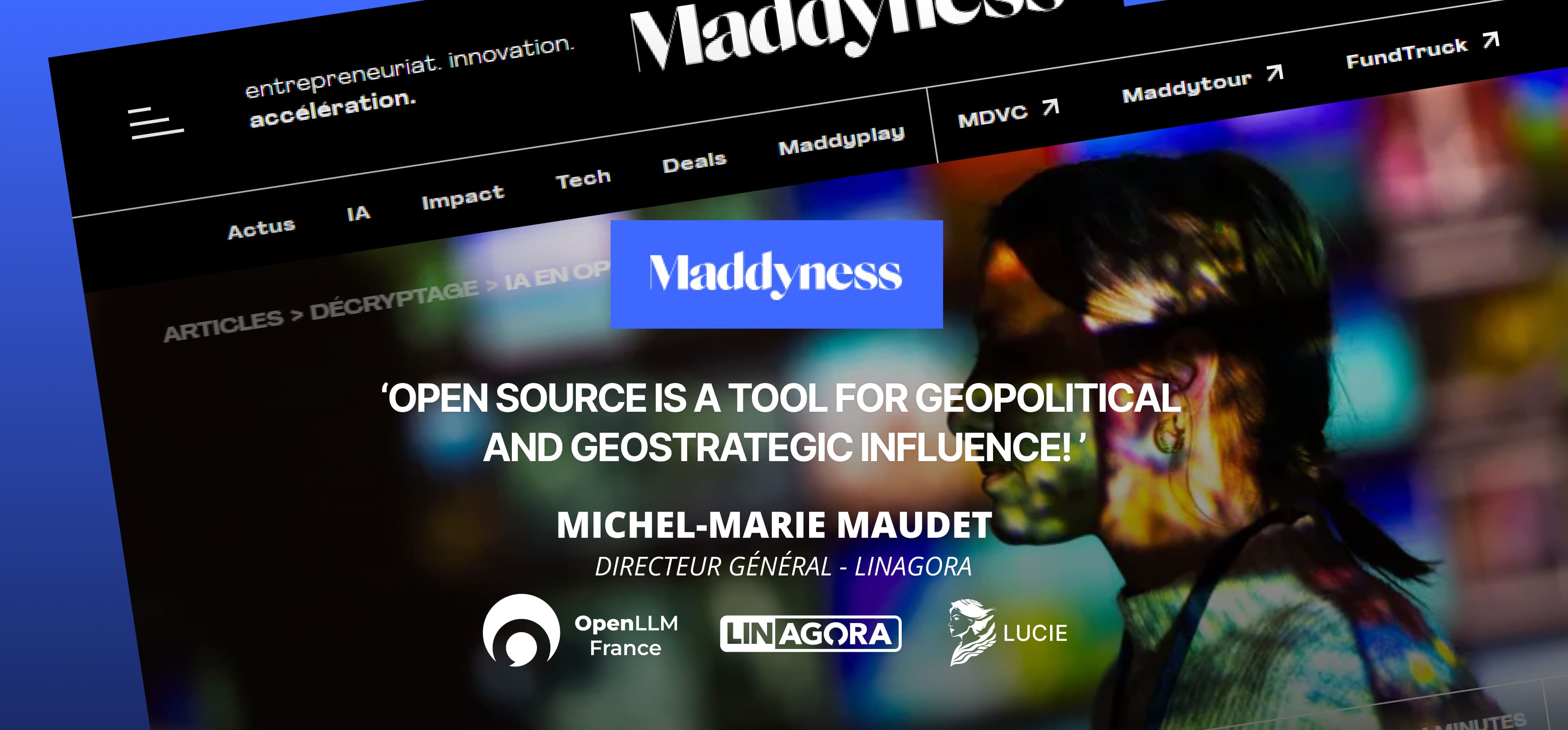 LUCIE : Open Source AI... Maddyness | Linagora